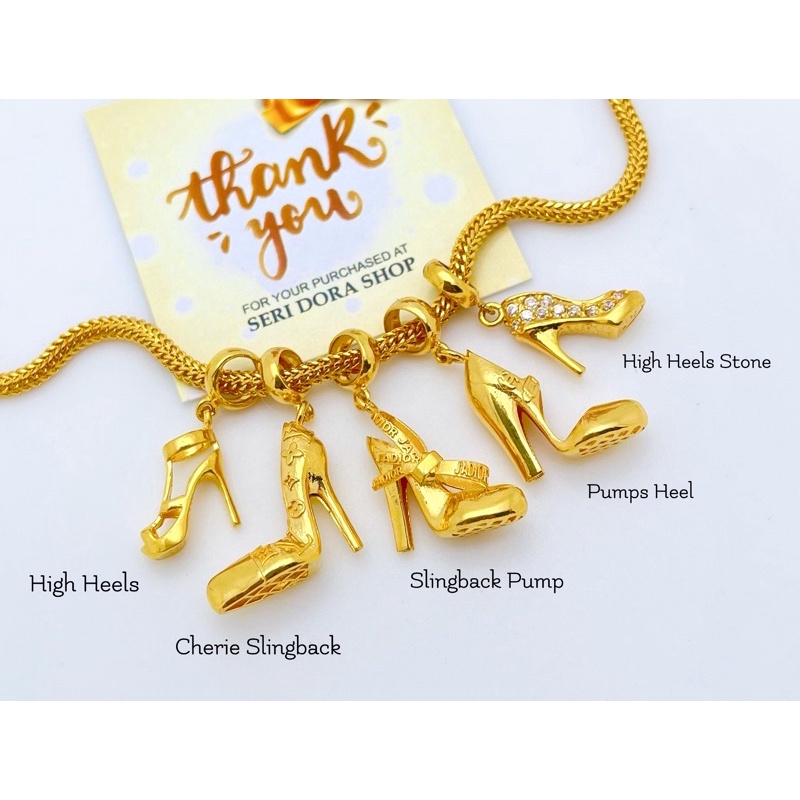 💥‼️SALE‼️💥Charm Emas 916 - Heels Collections♥️ | Shopee Malaysia