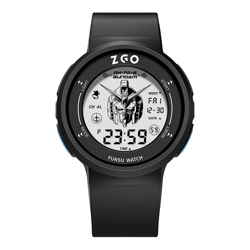 ZGO Gundam Joint Student Watch Boy Junior High School Sports Waterproof ...