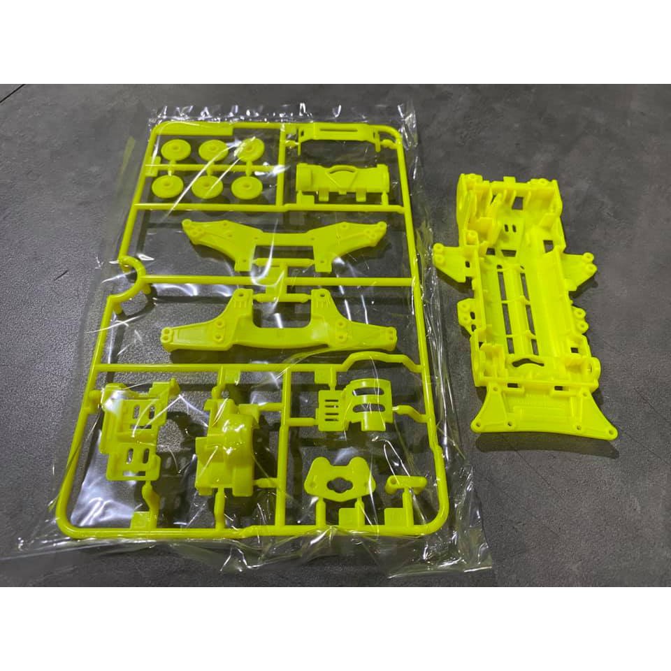 Rare Quantity TAMIYA Old Driver Fluorescent Yellow VZ Chassis (95130 ...