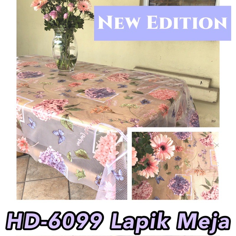 HD- 6099 Lapik Meja Plastik / Waterproof Table Cloth (Ready Stock ...
