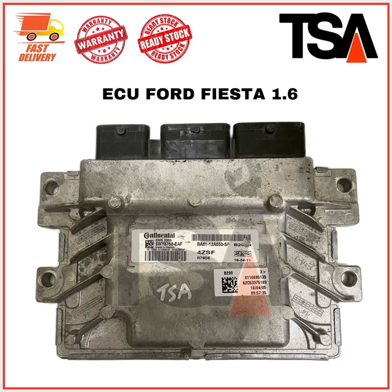 ECU FORD FIESTA 1.6 EMS 2205 ENGINE CONTROL UNIT COMPUTER BOX | Shopee ...