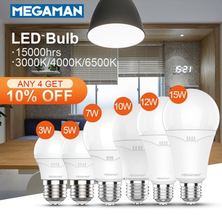 Megaman LED Bulb Light A65 E27 Eye Care Classic Energy Saving Lamp (12W ...