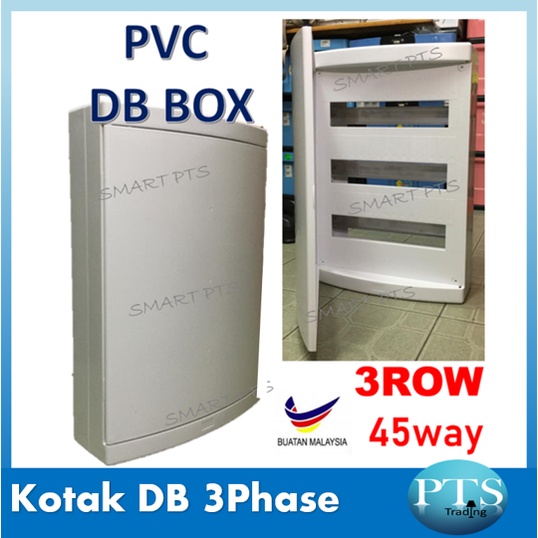 Kotak DB ABS PVC MCB box 3 Row 45 Way Consumer Distibution Box 3 ...