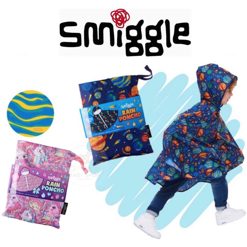 Smiggle Rain Poncho - Robot Design | Shopee Malaysia