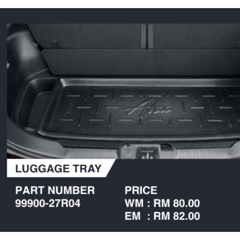 Original Perodua Alza 2022 Luggage Tray Gear Up | Shopee Malaysia