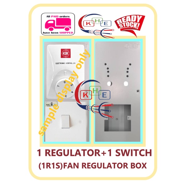 1 REGULATOR + 1 SWITCH (1R1S) FAN REGULATOR METAL BOX | Shopee Malaysia