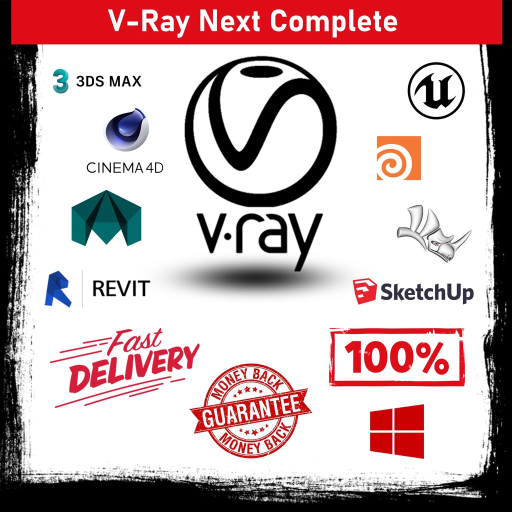 V-ray next 5.x for 3ds max, maya, revit, sketchup, cinema 4d, modo ...