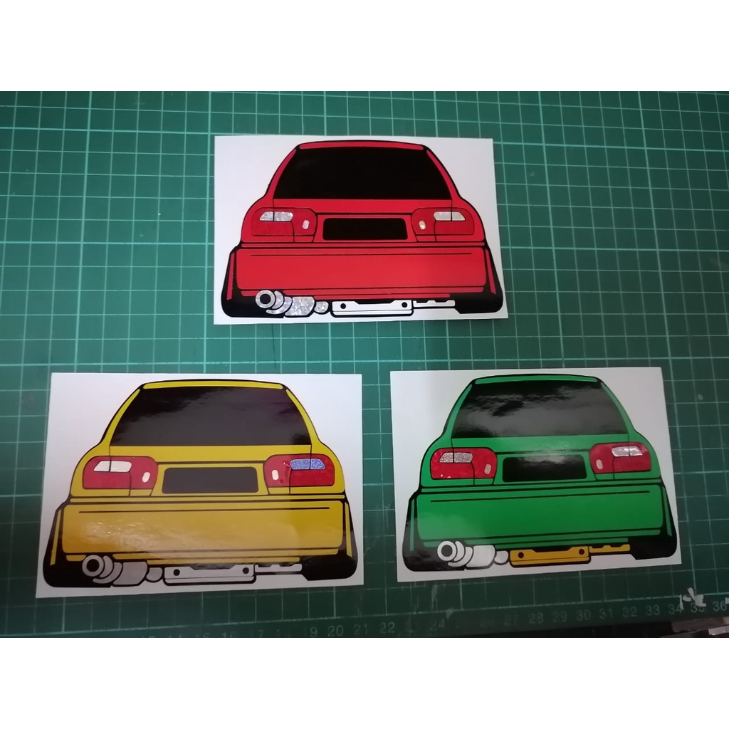 [Ready Stock]Proton Wira reflective sticker KI00468 | Shopee Malaysia