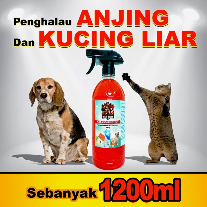 Mr Power Dog & Cat Repellent (1200ml) Penghalau Halau Kucing Natural ...