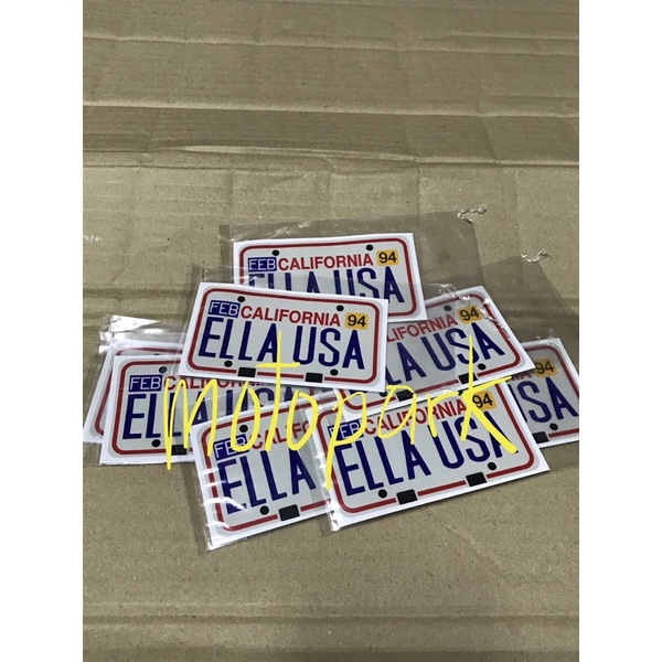 STICKER ELLA USA ELA MOTOR MOTOSIKAL STIKER | Shopee Malaysia