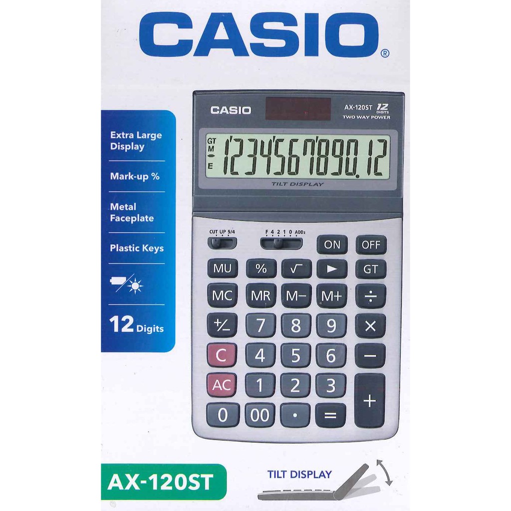 CASIO AX-120ST CALCULATOR ( ORIGINAL ) | Shopee Malaysia