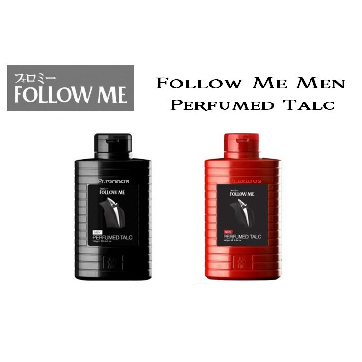 FOLLOW ME PERFUME TALC - BLACK / RED (160G) | Shopee Malaysia