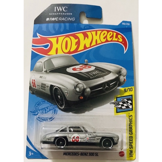Hot Wheels MERCEDES-BENZ 300 SL (Silver/IWC Racing) HW Speed Graphics ...