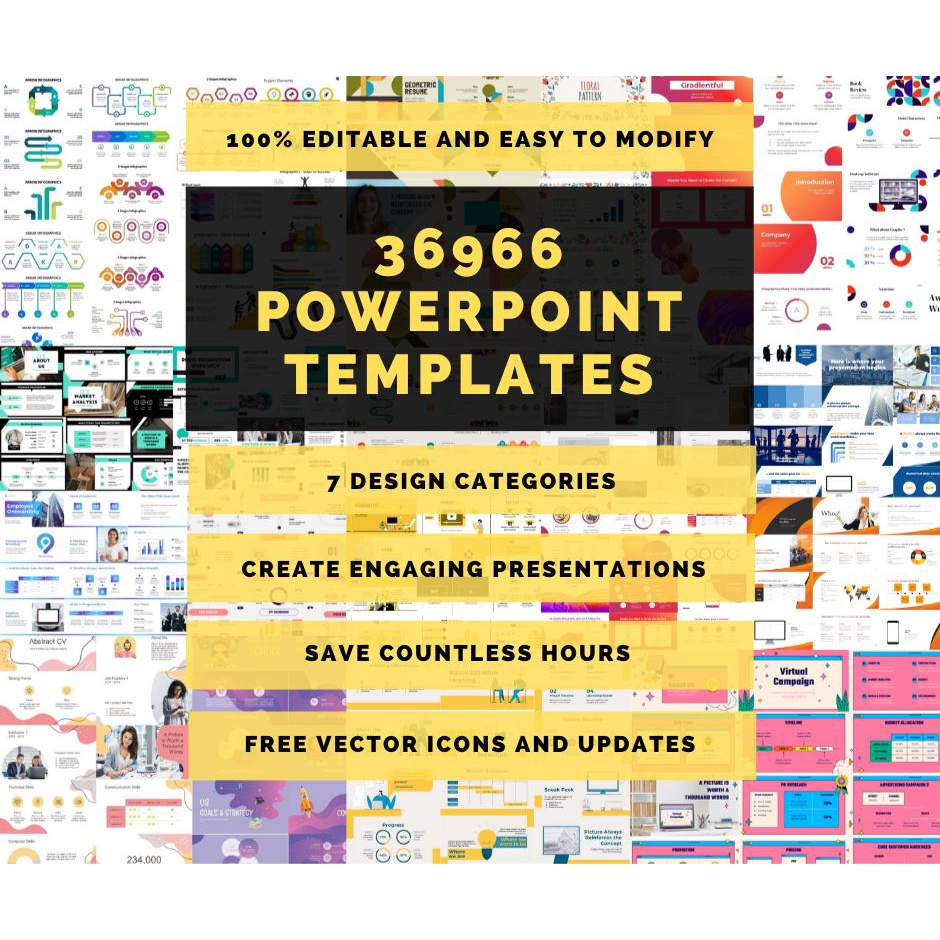 Powerpoint Slides 36966 Templates with 7 Designer Categories ...