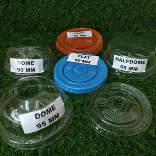 Penutup Cup Sahaja Cawan Plastik Plastic Cup Dome Lid Halfdome Flat Lid ...