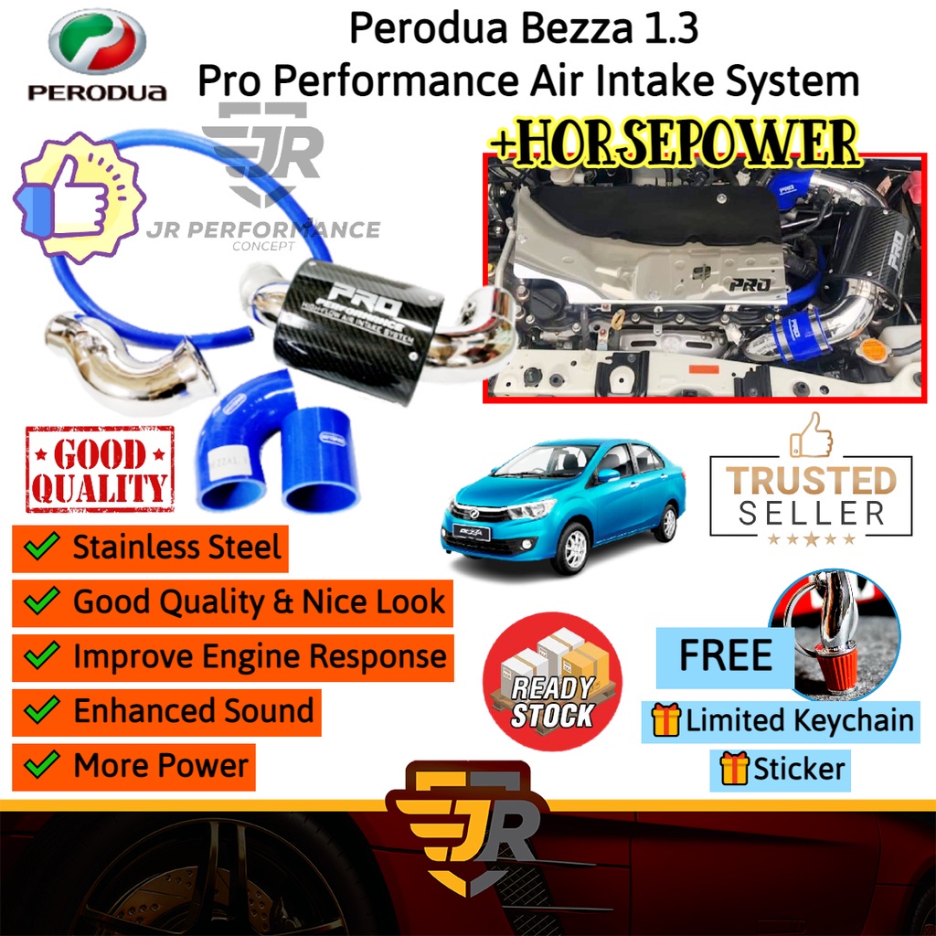 PRO PERFORMANCE High Flow Cold Air Intake System Perodua Bezza 1.3 ...