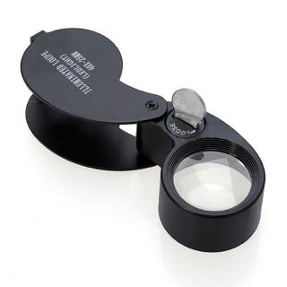 Magnifier 40X 25mm Glass Portable Zoom Loop Magnifying Glass Jeweler ...