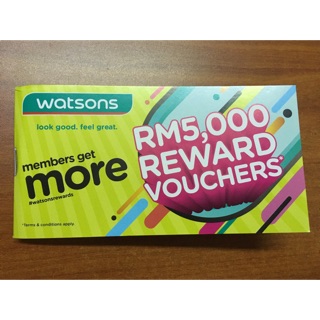 Watson reward vouchers- whole booklet voucher- NEW | Shopee Malaysia