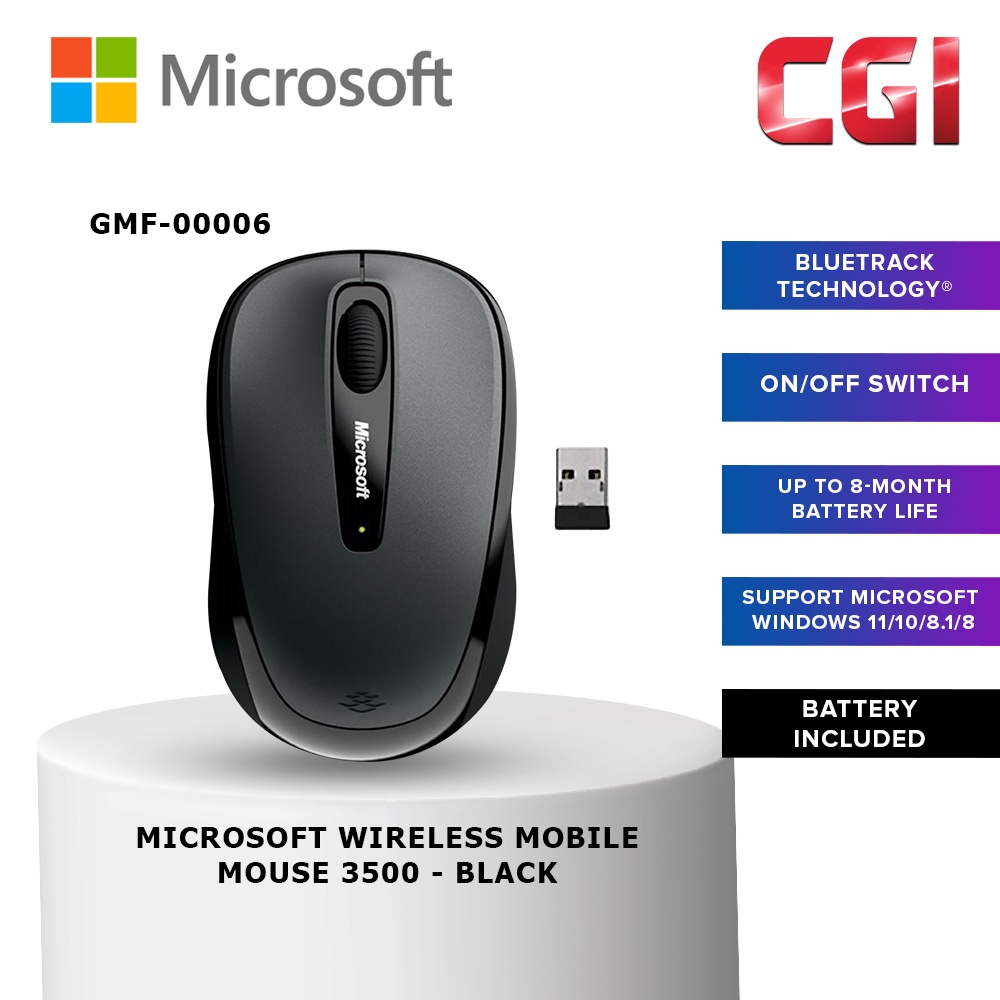 Microsoft Wireless USB Mobile Mouse GMF-00006 | Shopee Malaysia