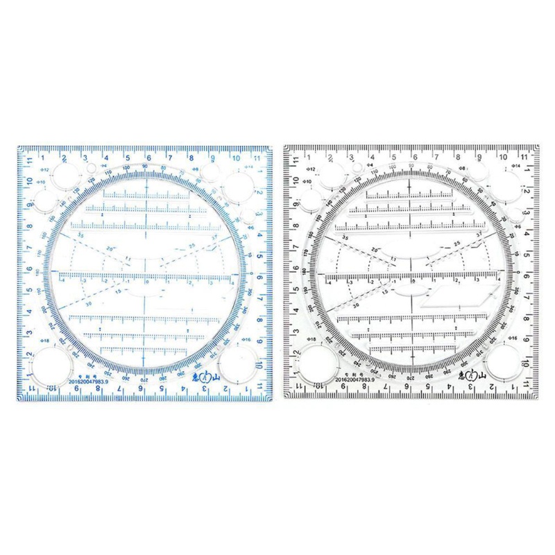 Stat Multifunctional Drawing Ruler, Springhall Angle and Circle Maker ...