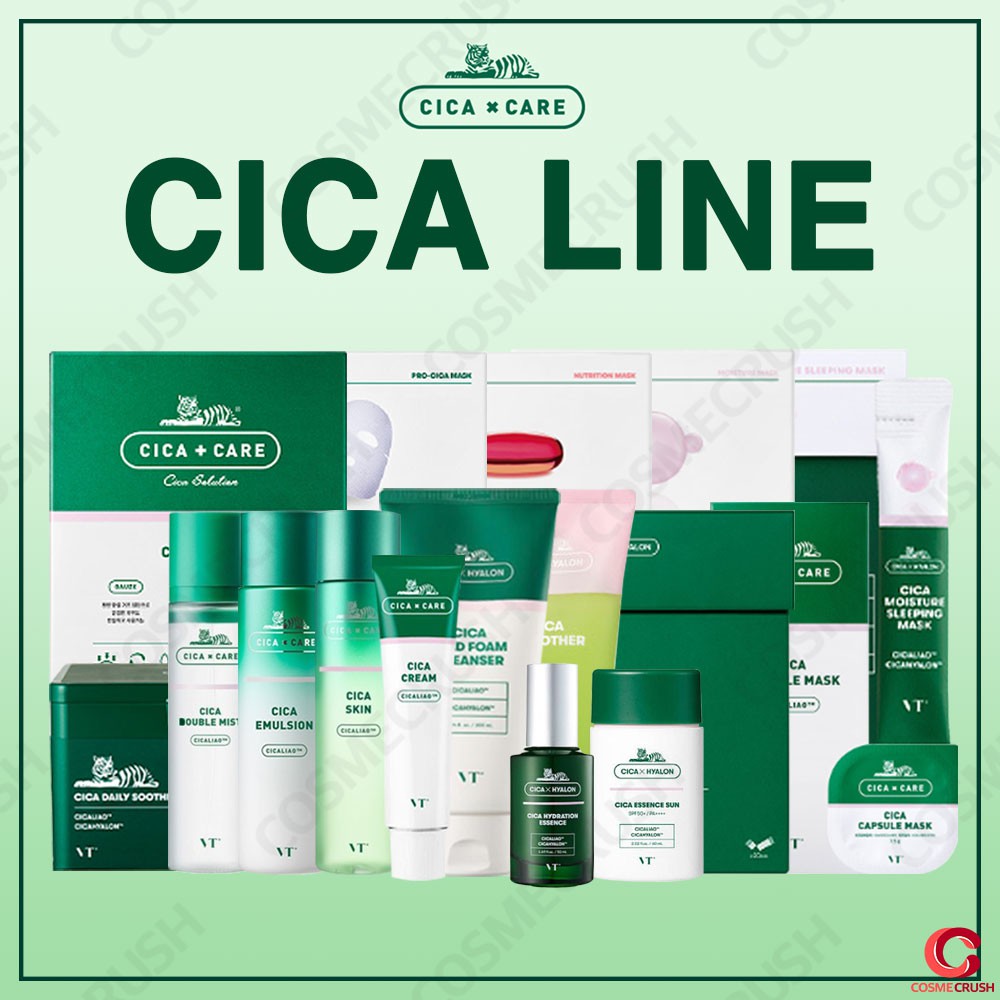 VT COSMETICS CICA LINE // Cream / SKIN / EMULSION / MASK PACK ...