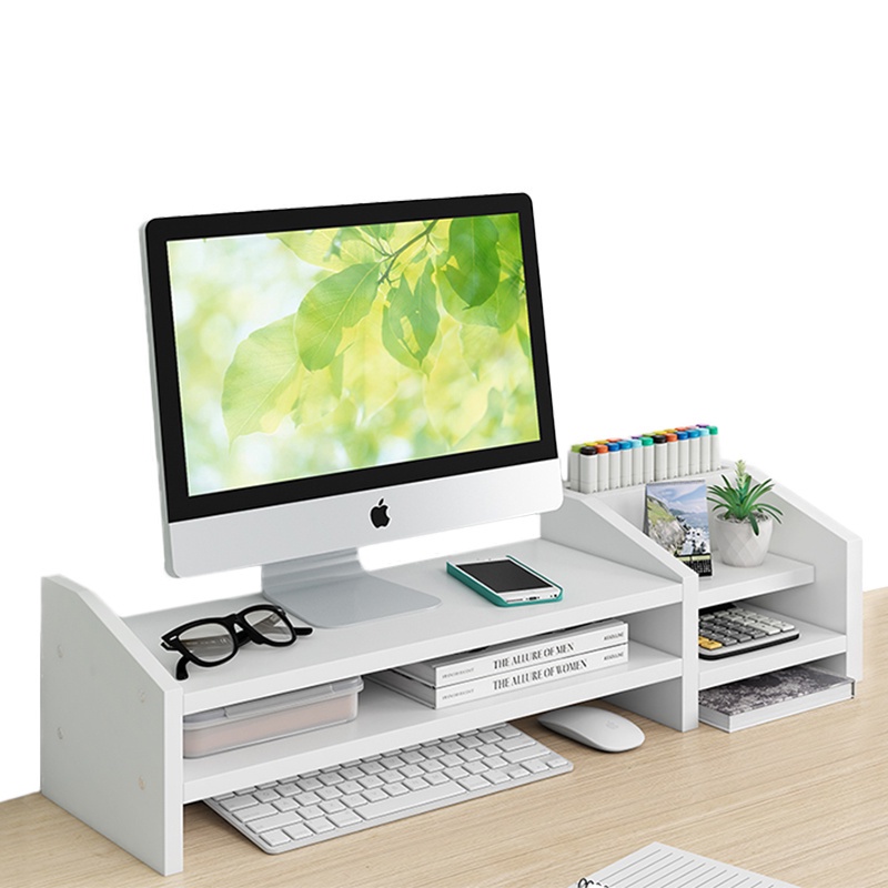 Computer monitor rack study room desktop storage rack marker pen rack ...