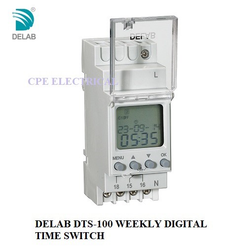 DELAB DTS-100 WEEKLY DIGITAL TIMER TIME SWITCH - JKR APPROVE ...