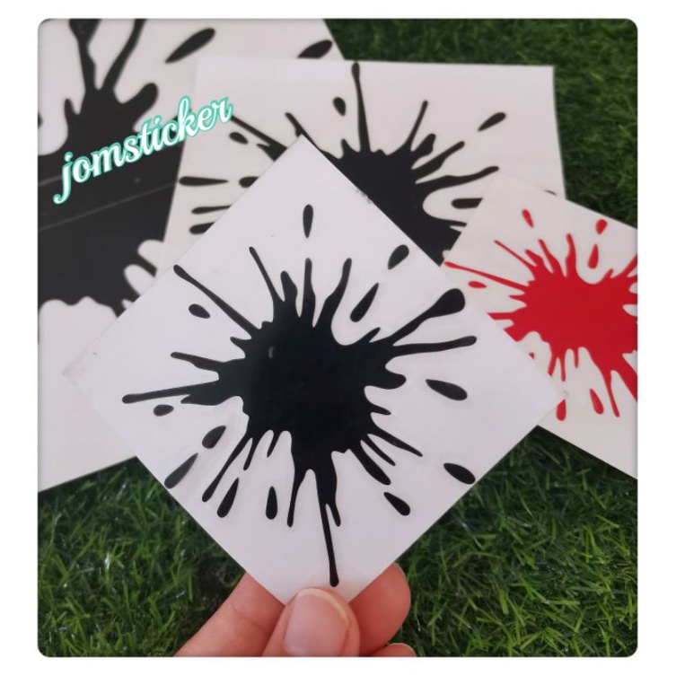 Sticker corak tampal calar kereta /water splash (sticker cutting ...