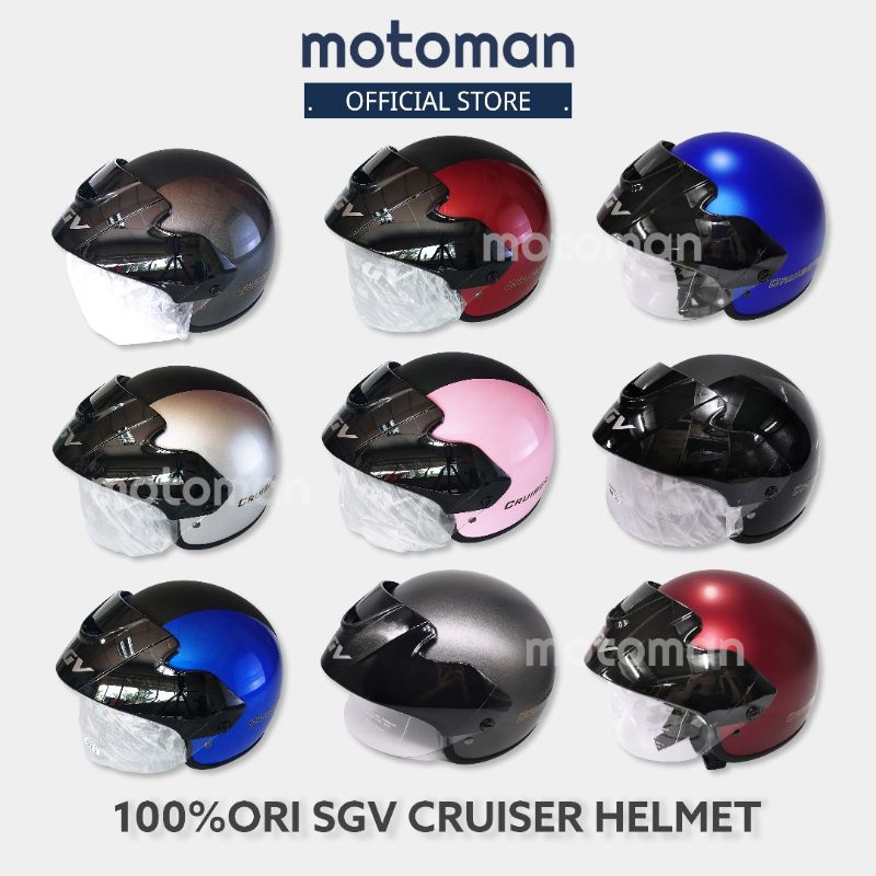Original SGV Cruiser Helmet Topi Keledar SGV Cruiser Visorex SGV Skuter ...