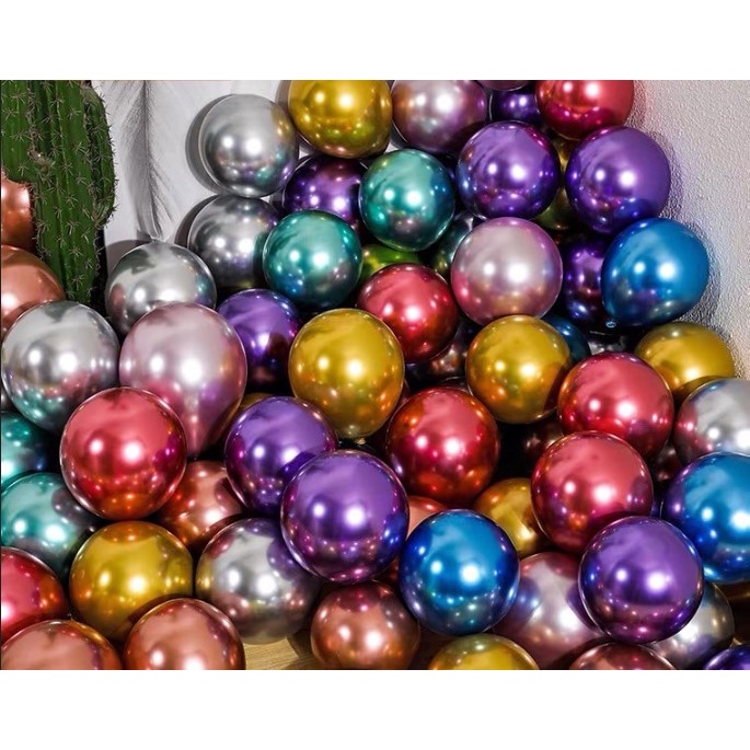 20 Pc High Quality Metalic Color Surpris Gift Balon Belon Ballon ...
