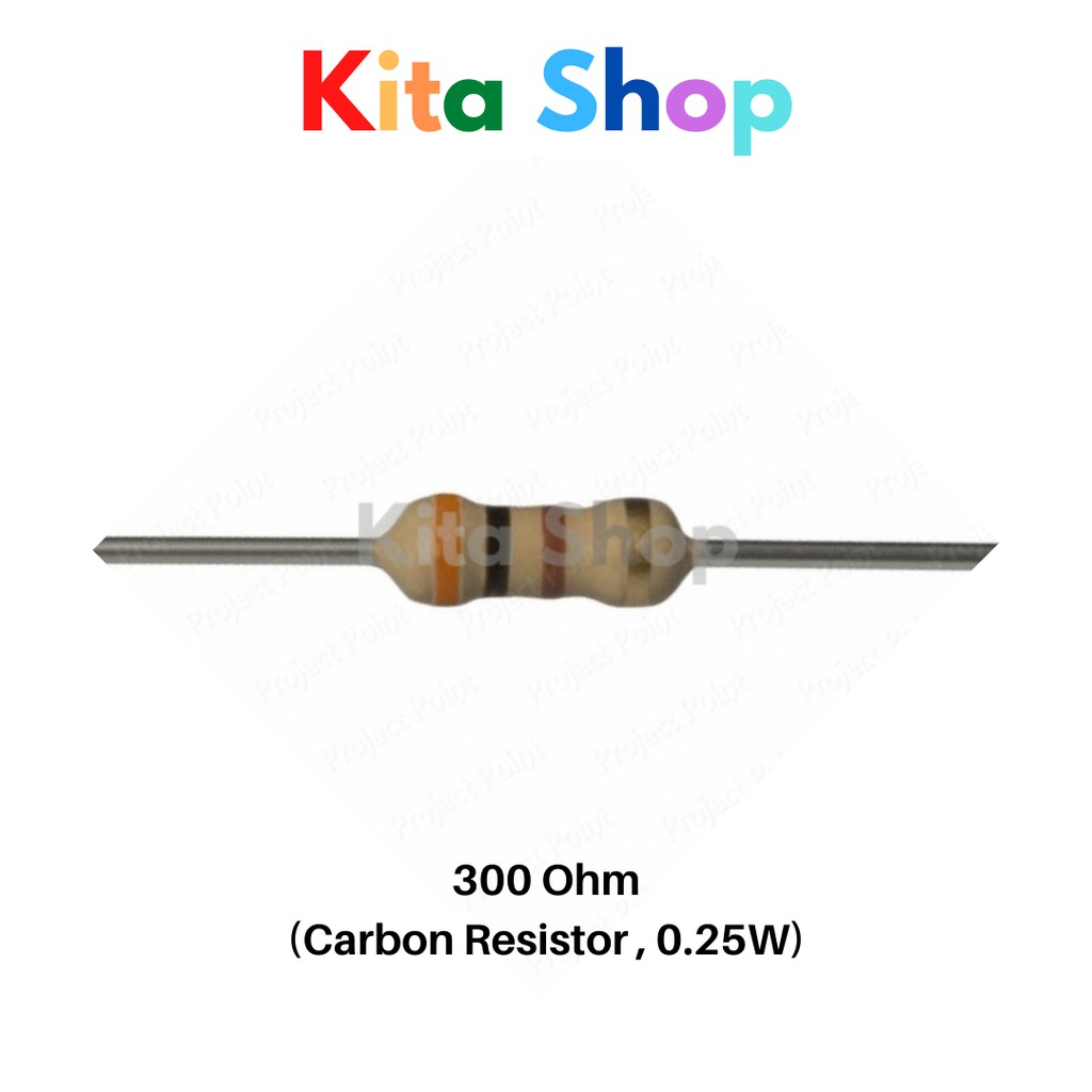 Resistor 300 Ohm (Carbon - 0.25W) | Shopee Malaysia