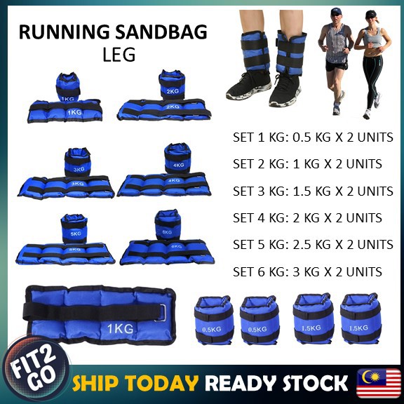 Leg Sandbag Running Speed Blue Hiking Accessories Leg Stamina Ankle ...