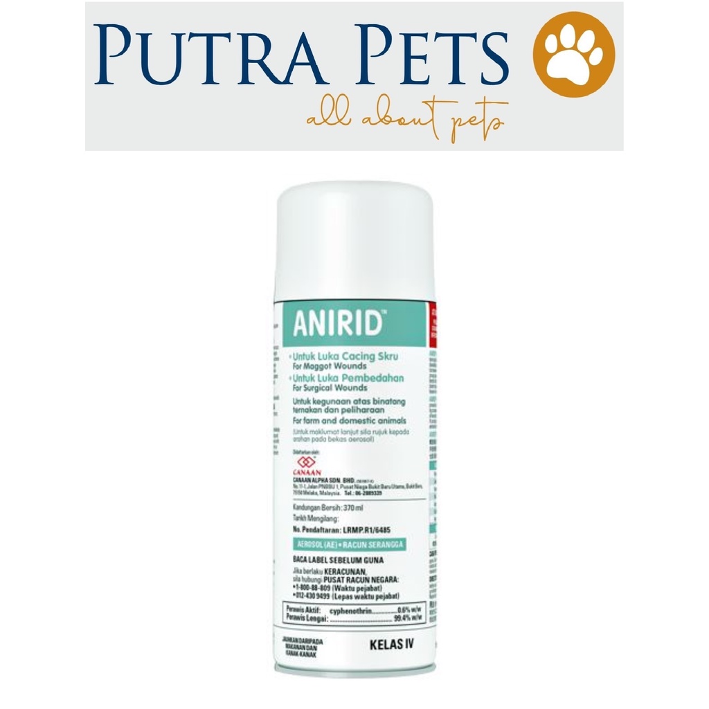 Canaan ANIRID Maggot & Surgical Wounds Treatment Aerosol Spray 370mL ...