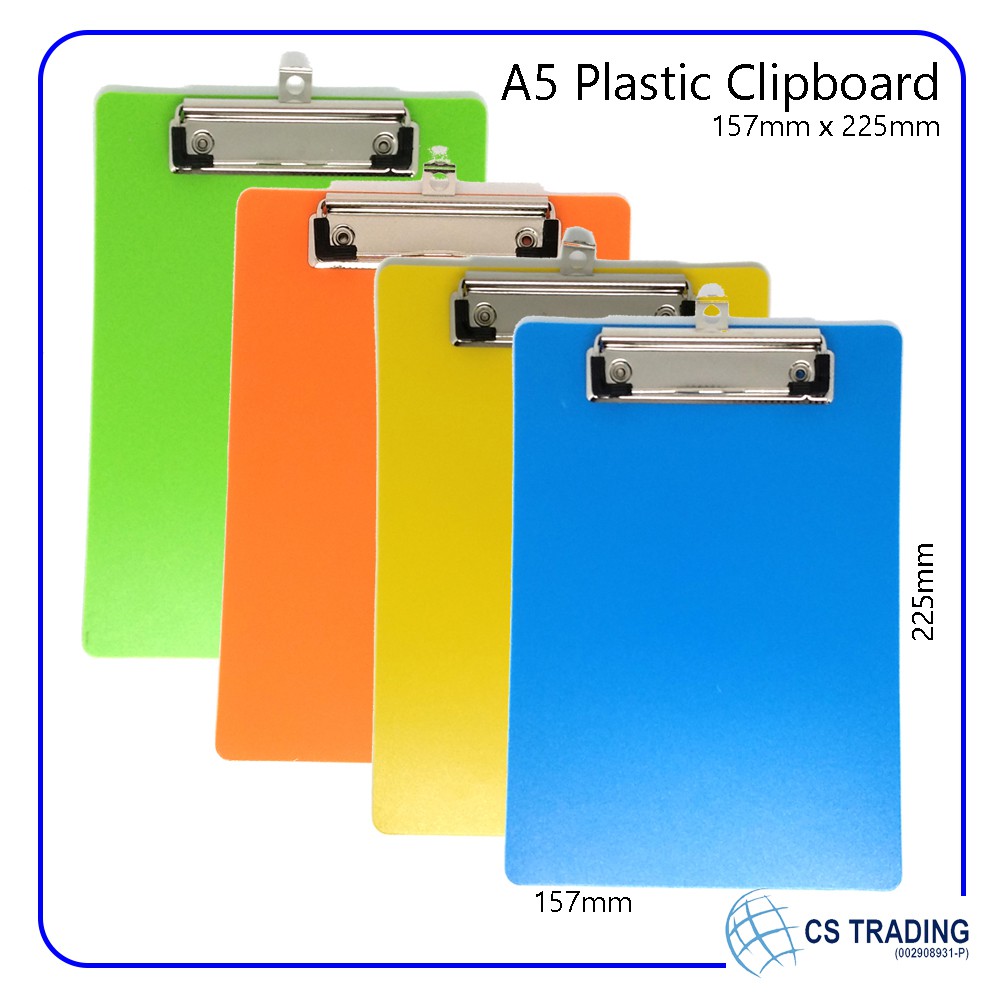 A5 Soft Plastic Clipboard / Clip Board TS-014A | Shopee Malaysia