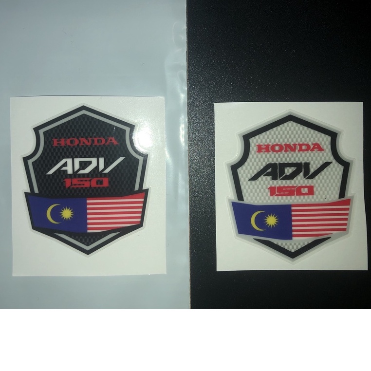 Honda ADV150 Malaysia Emblem Transparent-Flat Sticker Honda ADV 150 ...