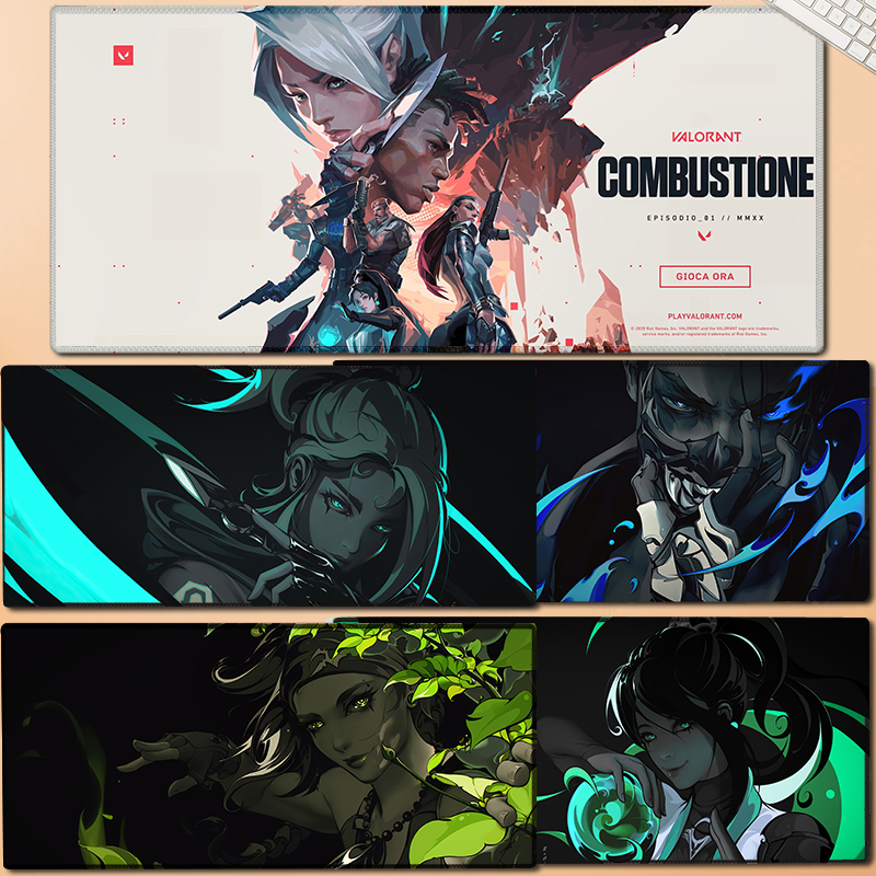 [Ready Stock] 50 kinds Anime large Mouse pad Valorant long Gaming Mouse ...