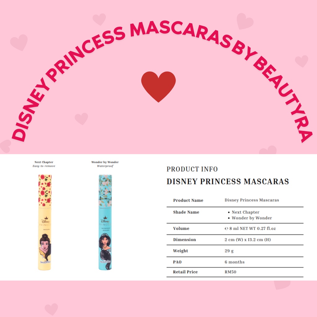 Disney Princess Mascaras by BeauTyra | Shopee Malaysia