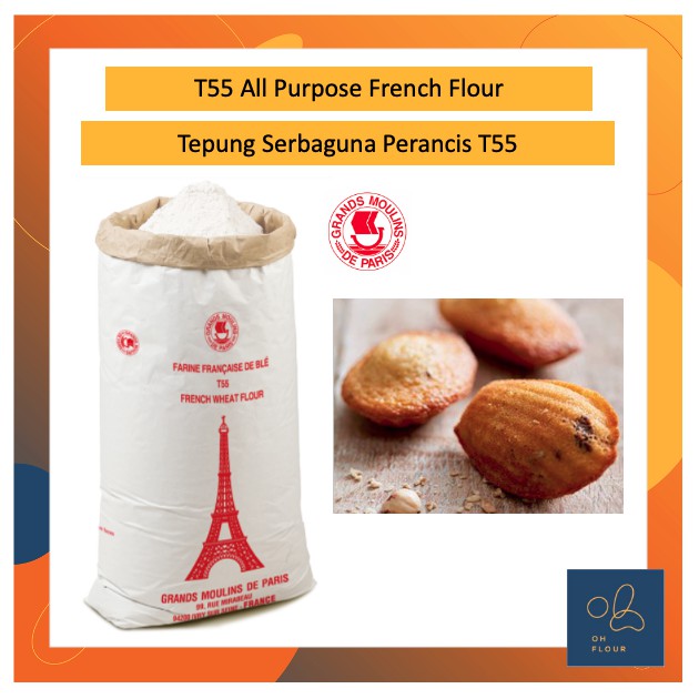 T55 Multi Purpose French Wheat Flour | Shopee Malaysia