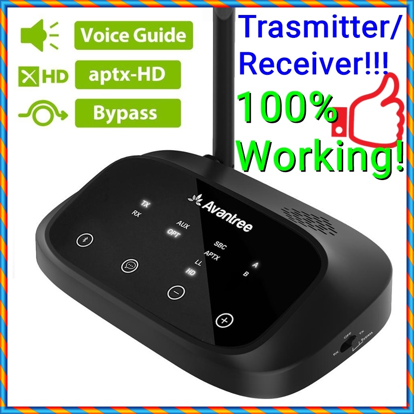 (Transmitter & Receiver) Avantree Oasis Plus aptX-HD Bluetooth Low ...