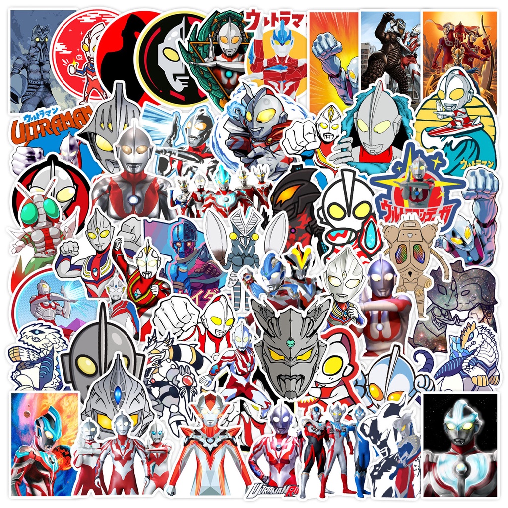 ULTRAMAN 50 pcs Waterproof Non Repeating Stickers Pack | Shopee Malaysia