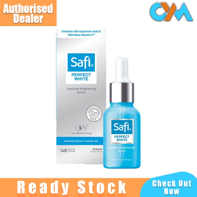 Safi Perfect White Hyaluron Brightening Serum 30ml 100X Vitamin C Halal ...