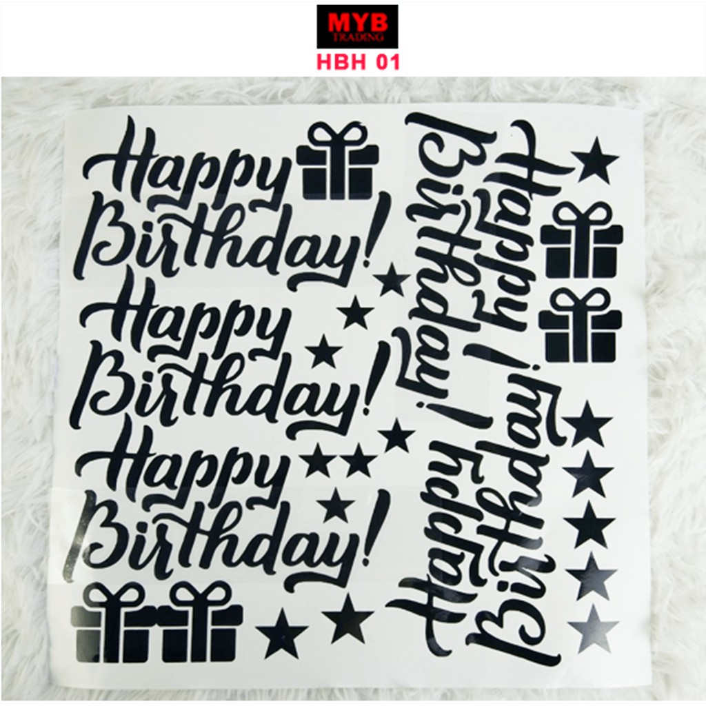 READY STOCK MALAYSIA - 5 PCS BALLOON STICKER / STIKER BELON HAPPY ...