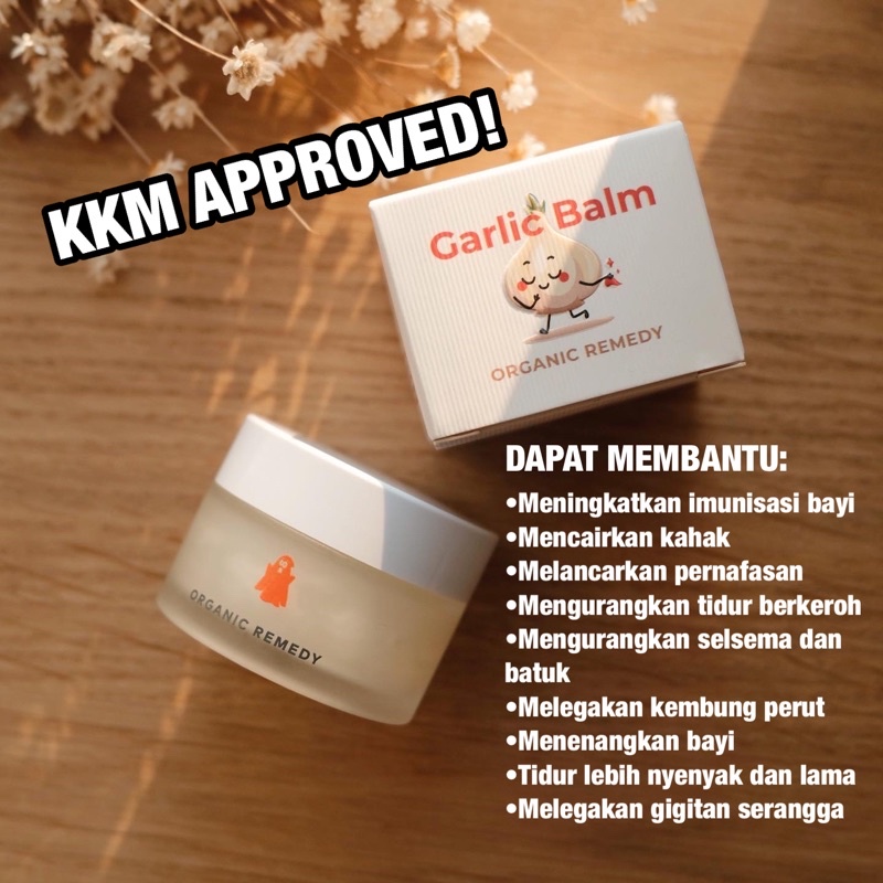 [BALM BABY SIHAT DAN LENA] Boodak Organic Garlic + Lavender Baby Balm ...