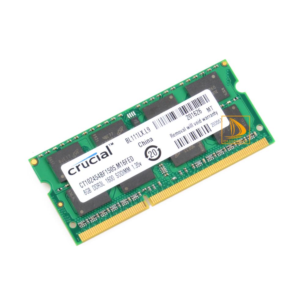 Crucial 8GB 2Rx8 PC3L 12800S SODIMM RAM Laptop Memory Intel DDR3L
