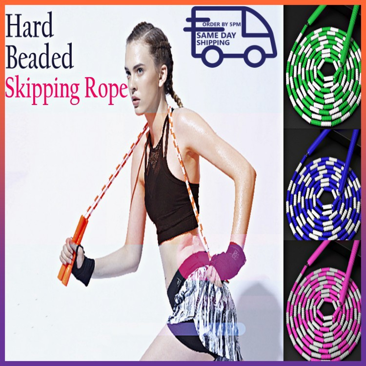 HAPPYPAL Adjustable Skipping Rope Fun Family Beaded jump rope Time Hard ...
