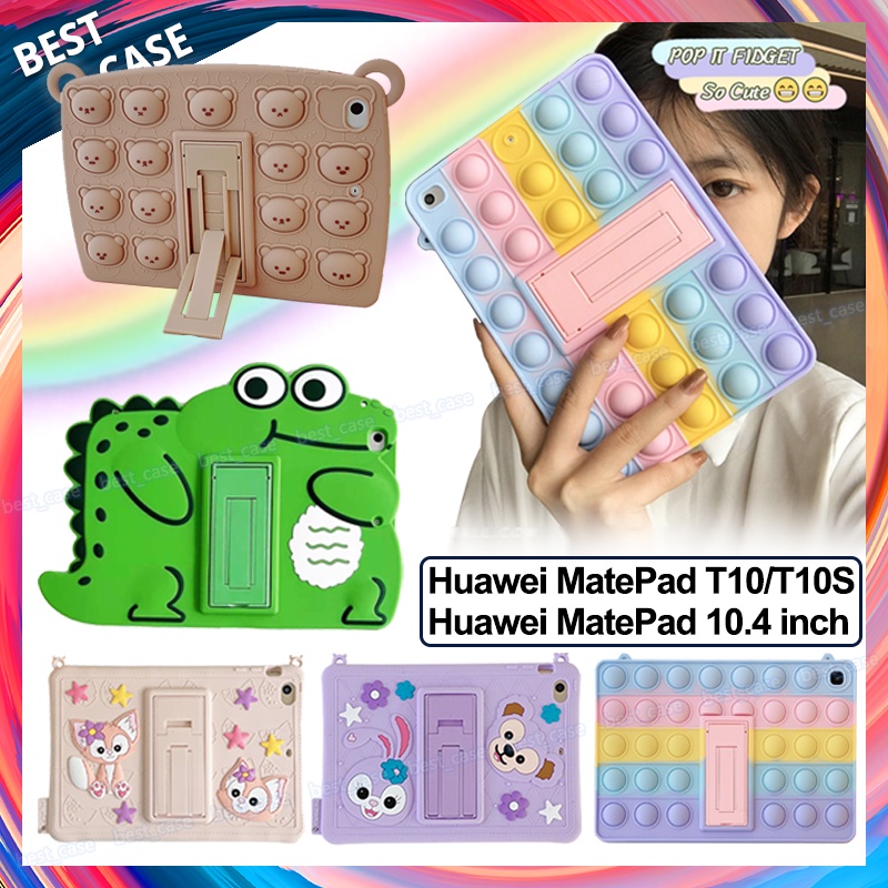 Huawei MatePad T10 T10s 11 Kids Safe Cartoon Cute Dinosaur Bear Rabbit ...