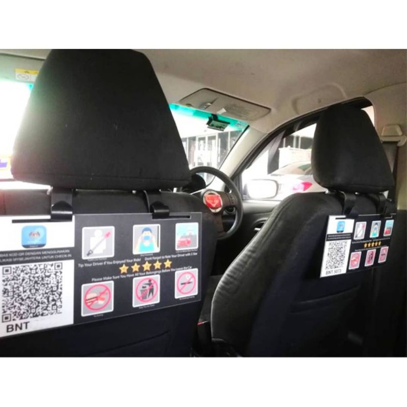 E-hailing Mysejahtera Driver Sign / Grab Rating Sticker | Shopee Malaysia
