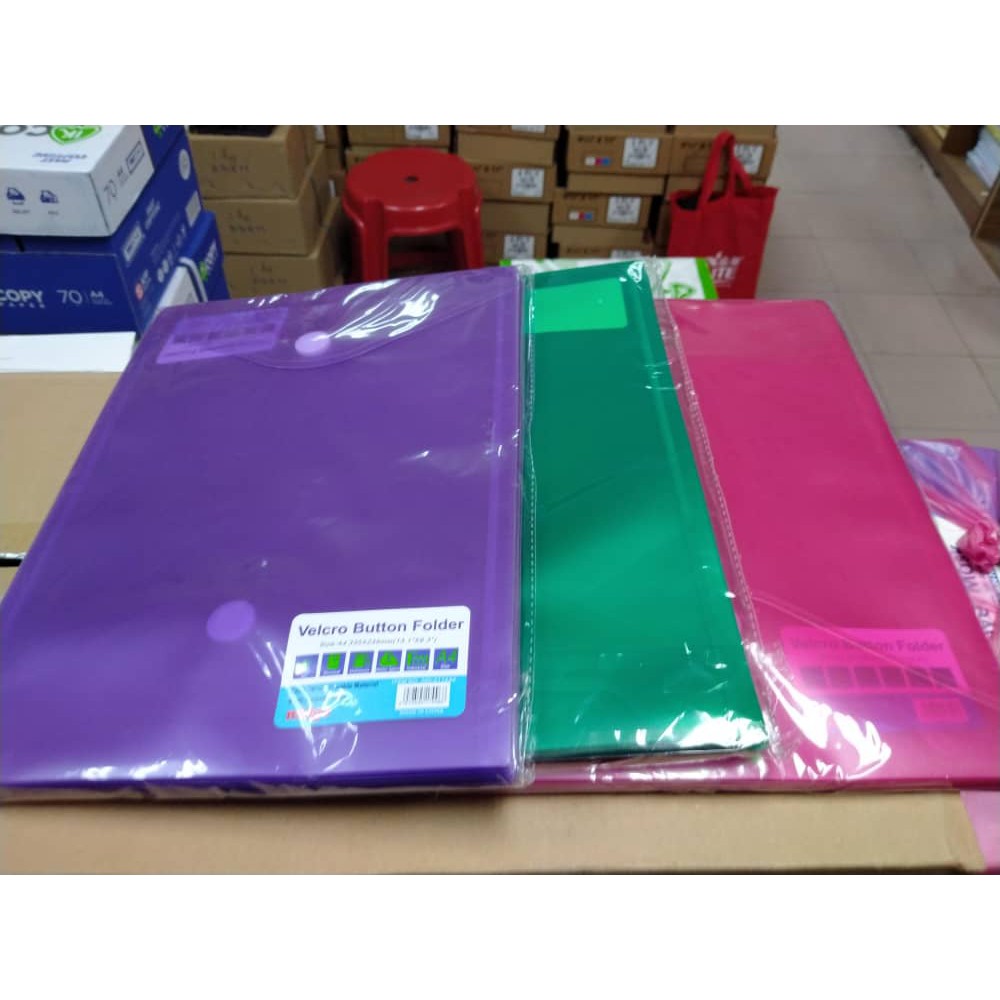 VELCRO BUTTON FOLDER A4 SIZE (V) (MG-2114A4) | Shopee Malaysia
