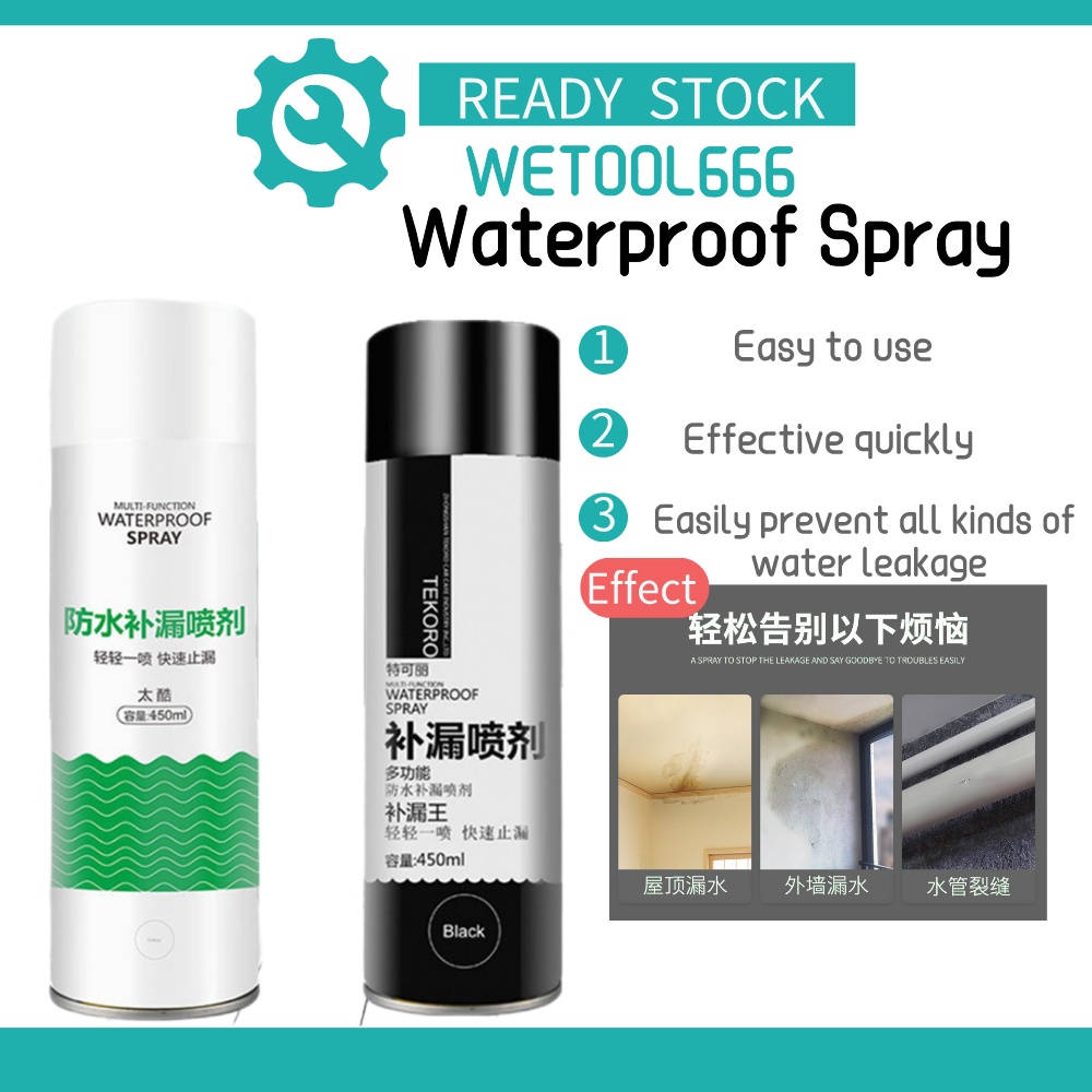 Waterproof Spray Rapid Stop Leaking Water Proof Spray Bathroom Fast Fix ...