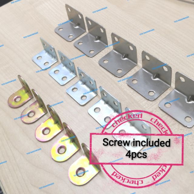 Metal L Bracket L Shape Bracket chrome & Rainbow Colour 1.0mm&1.2mm ...